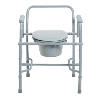 Deluxe Steel Drop Arm Commode - Rehab Medical Mobility