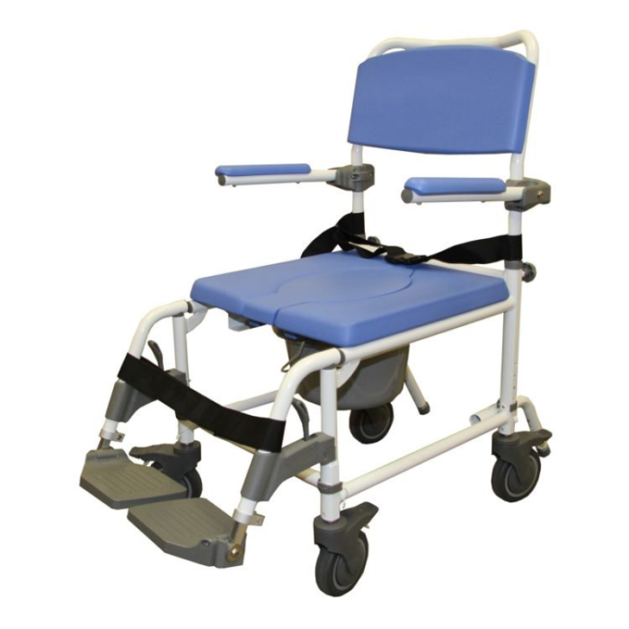 18" Aluminum Shower & Commode Chair 180 - Rehab Medical Mobility