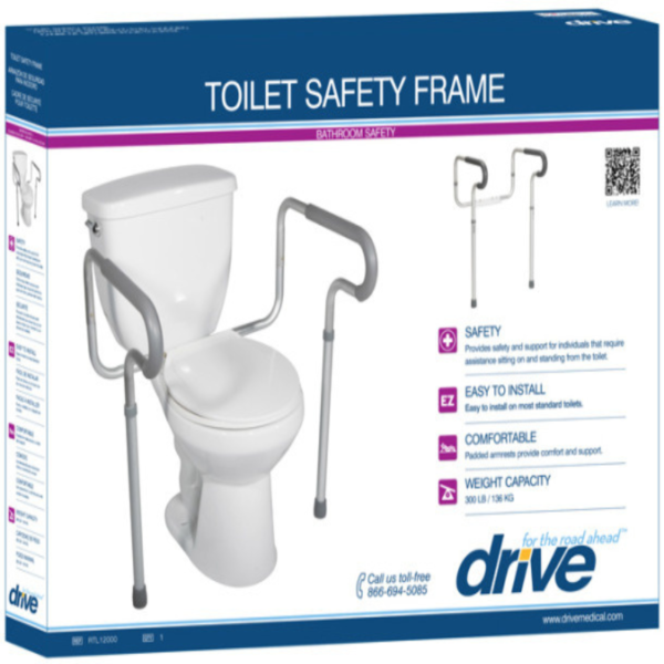 Toilet Safety Frame with Padded Arms - Rehab Medical Mobility