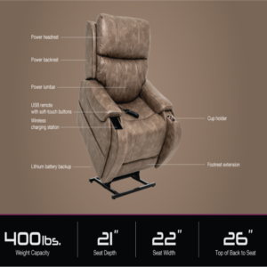 Atlas Plus 2 Power Lift Chair in Toronto | By Pride